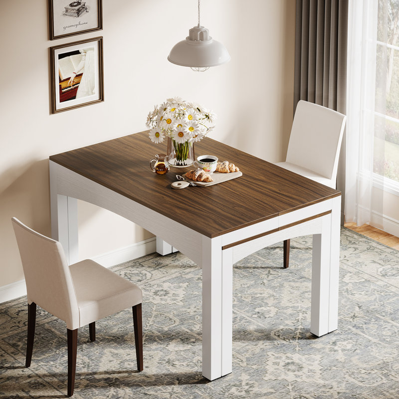 Ebern Designs 94.5" Farmhouse Extendable Dining Table & Reviews | Wayfair
